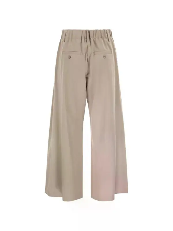 Brunello Cucinelli Wide Leg Drawstring Trousers