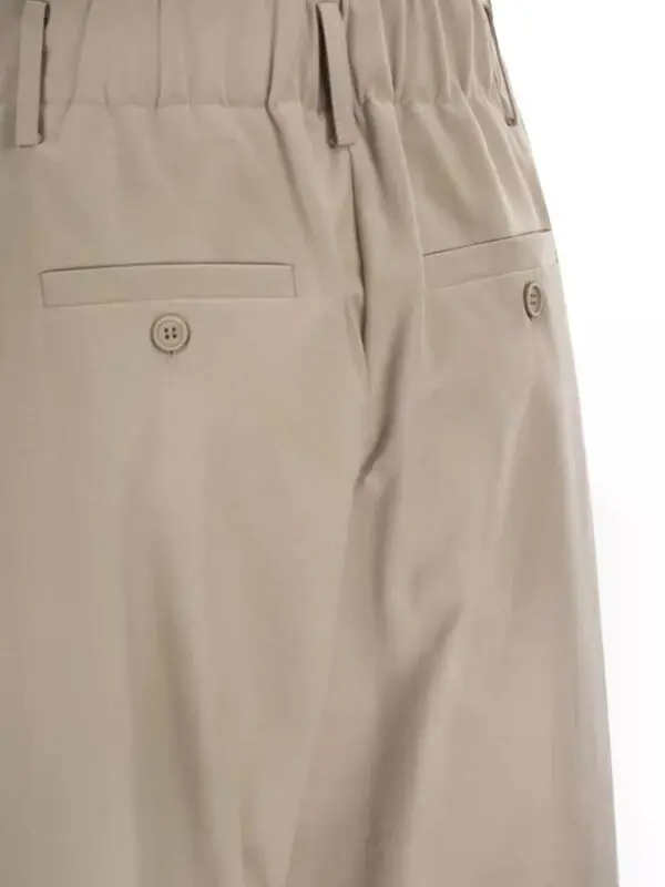 Brunello Cucinelli Wide Leg Drawstring Trousers