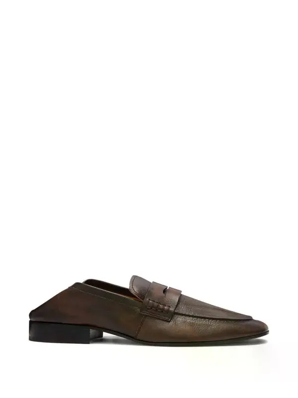 Dries Van Noten Leather Slip-on Loafers