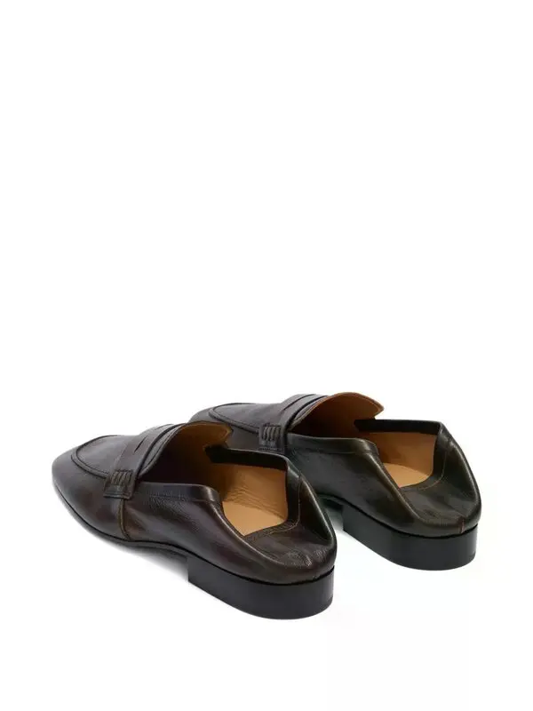 Dries Van Noten Leather Slip-on Loafers