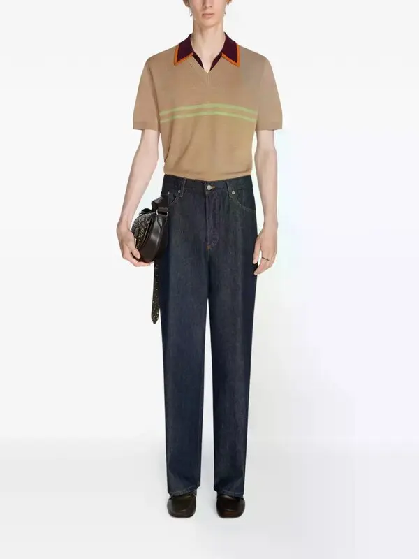 Dries Van Noten Leather Slip-on Loafers