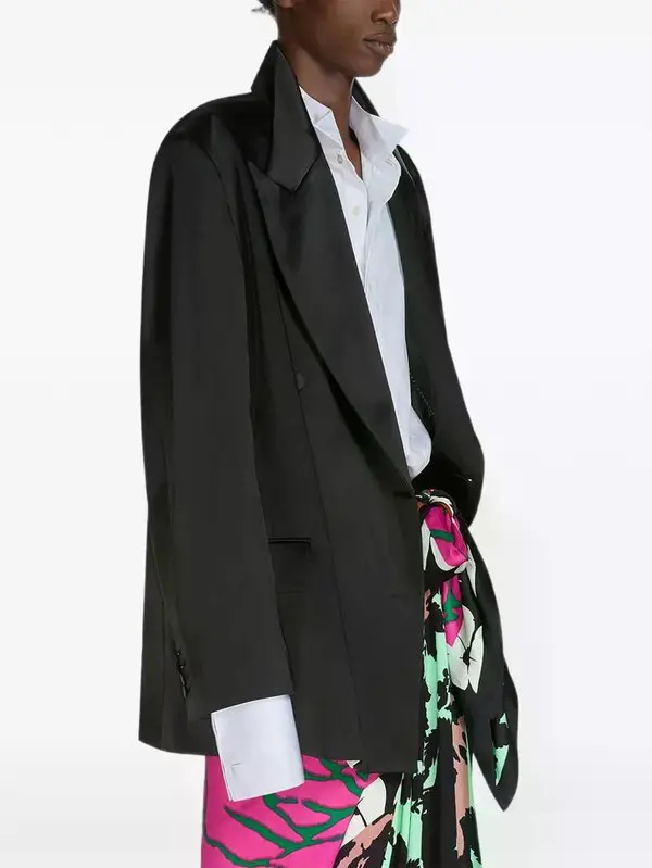 Dries Van Noten Oversized Double-breasted Blazer - Black