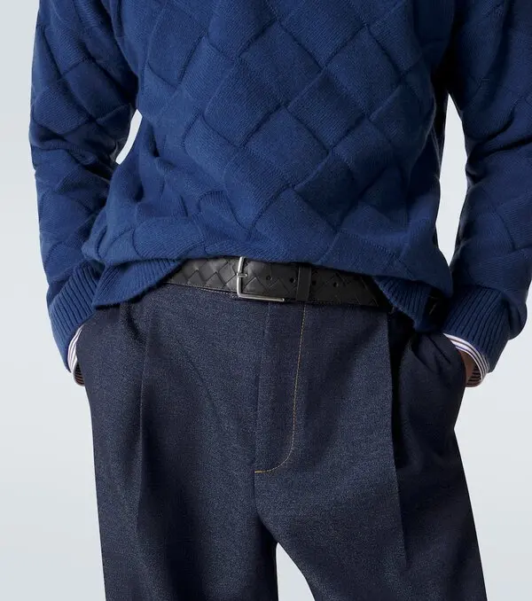 Bottega Veneta Intrecciato Leather Belt