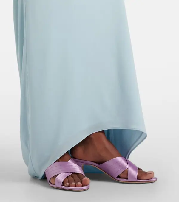 Manolo Blahnik Viera 50 Satin Mules