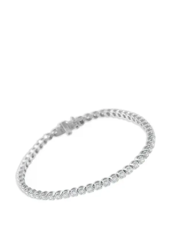 LB EXCLUSIVE 14k White Gold Diamond Tennis Bracelet - Silver