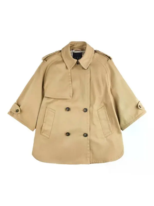 FAY Double-breasted Trench Jacket - Neutrals