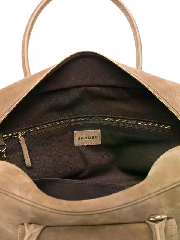 Sandro Suede Tote Bag