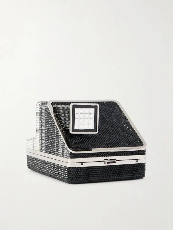 Judith Leiber Crystal-embellished Camera Clutch