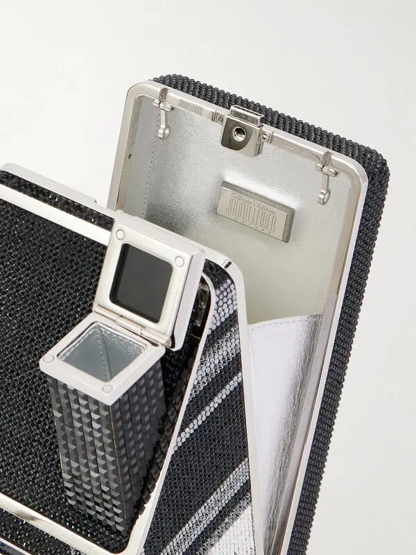 Judith Leiber Crystal-embellished Camera Clutch