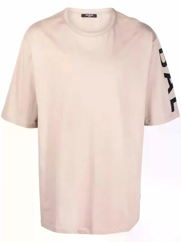Balmain Logo-print Sleeve T-shirt