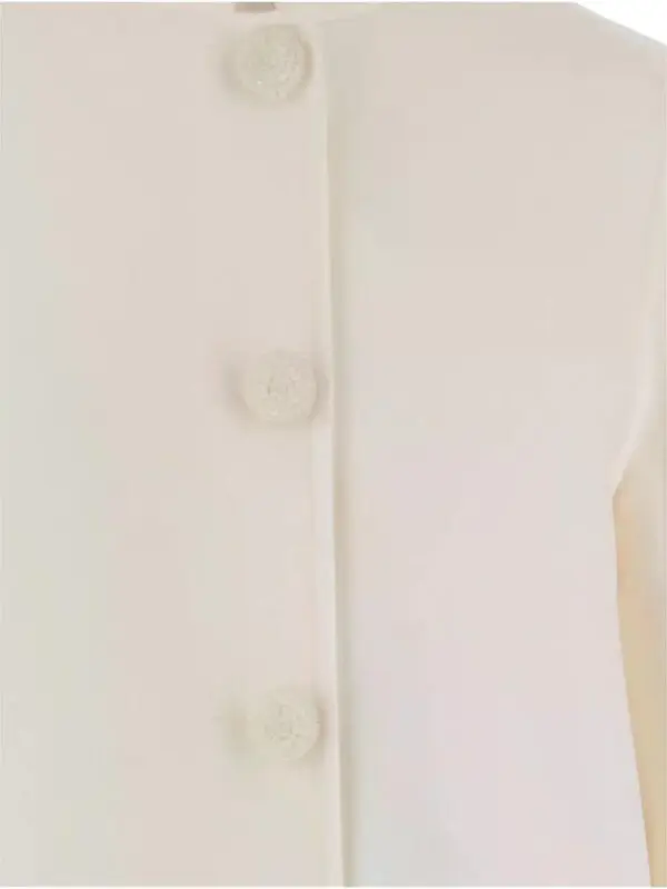 Valentino Garavani High-collar Button Wool Coat