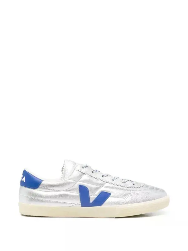 VEJA Panenka Panelled Lace Up Sneakers - Silver