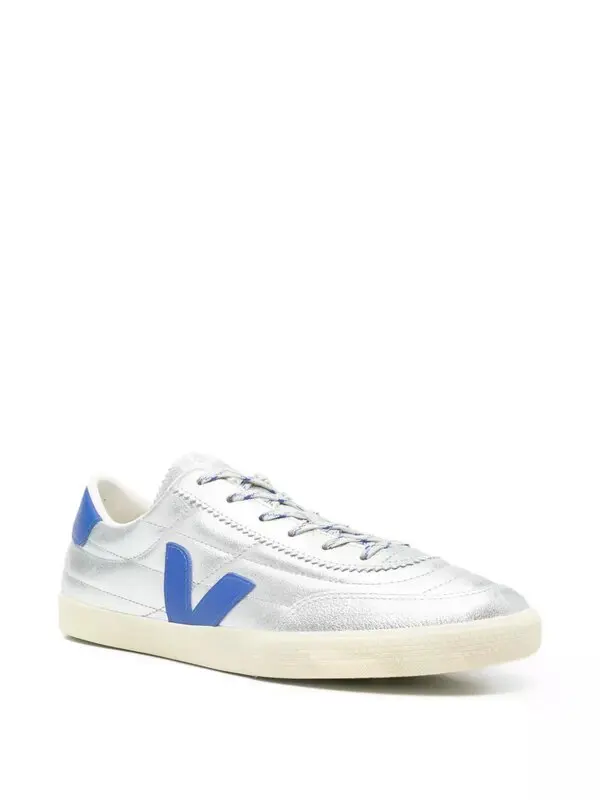 VEJA Panenka Panelled Lace Up Sneakers - Silver