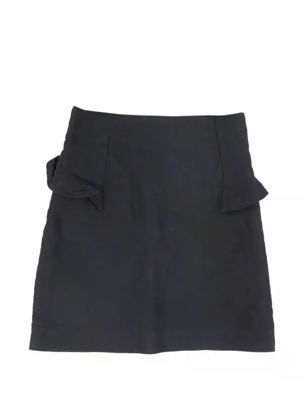 Sandro A-line Ruffled Skirt With Rear Zip Fastening