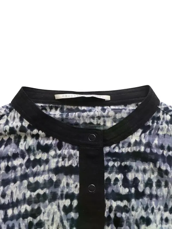 Proenza Schouler White Label Printed Cotton Blouse