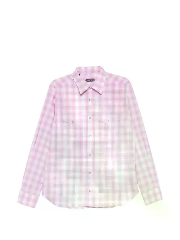 TOM FORD Check-pattern Chest-pocket Shirt
