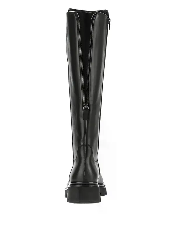 Gabor Leather Zip Fastening Chunky Sole Boots