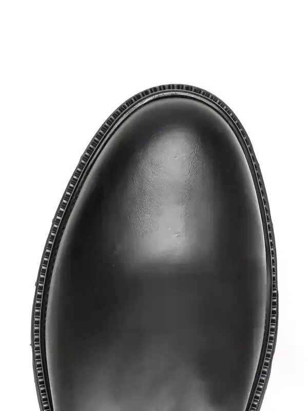 Gabor Leather Zip Fastening Chunky Sole Boots