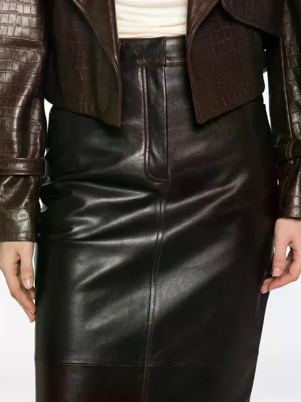 Nour Hammour Ghalia Pocket Pencil Midi Skirt