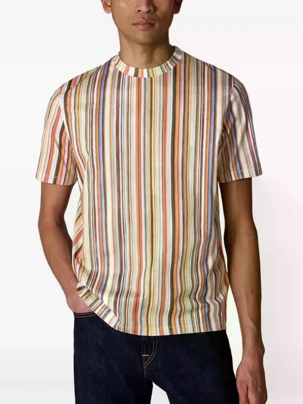 Paul Smith Striped Short-sleeves T-shirt - Neutrals