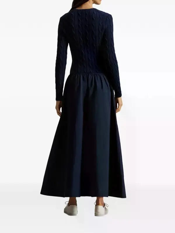 Polo Ralph Lauren Maxi Cable-knit Dress - Blue