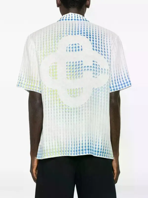 Casablanca X Martin Naumann Dots Cuban-collar Graphic Shirt