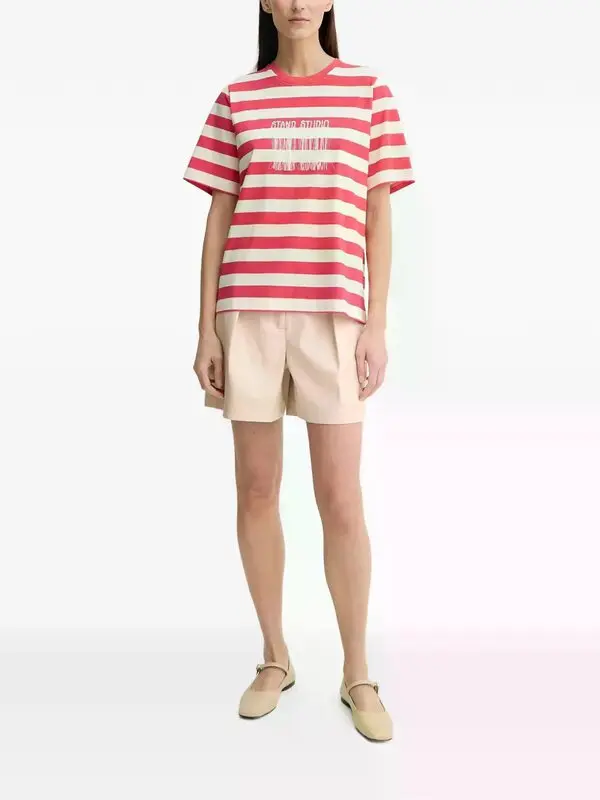 STAND STUDIO Belen Belt-loop Pleated Shorts