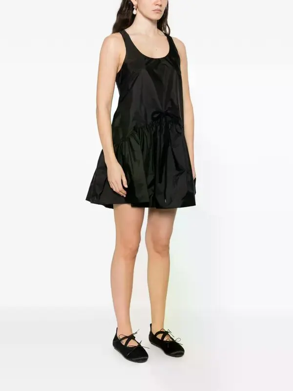 Simone Rocha Sleeveless Scoop Neck Peplum Mini Dress