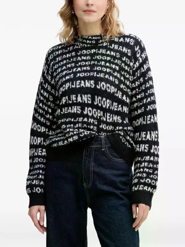 JOOP! Kalissa Logo Jacquard Pullover - Blue