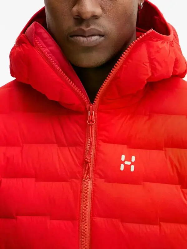 HAGLOFS Hooded Zip Jacket With Quilted Detail