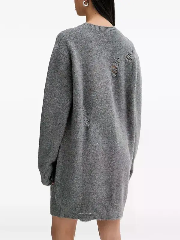 IRO PARIS Distressed Long-sleeve Dress