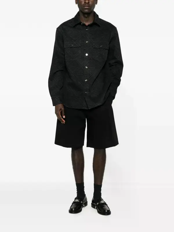 Casablanca Monogram Denim Shirt