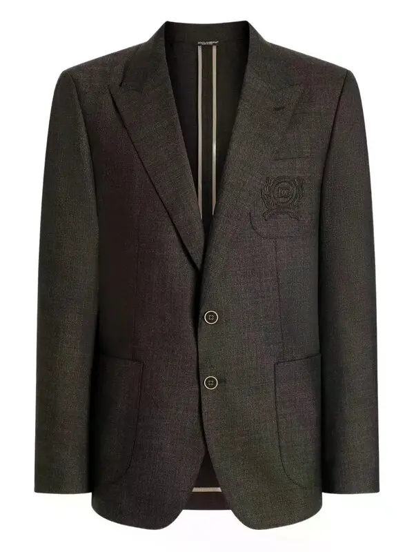 Dolce & Gabbana Single-breasted Blazer With Logo Detail