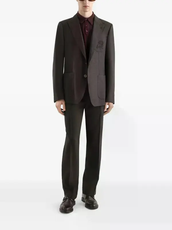Dolce & Gabbana Single-breasted Blazer With Logo Detail