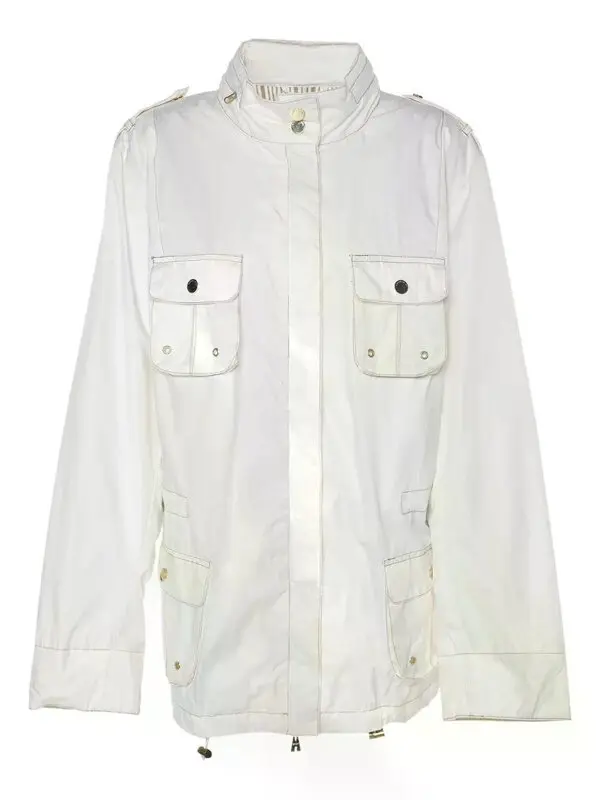 Marina Rinaldi Zip-up Jacket With Flap Pockets And Drawstring Hem