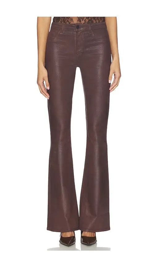 L'Agence High Rise Flare Jeans - Chocolate