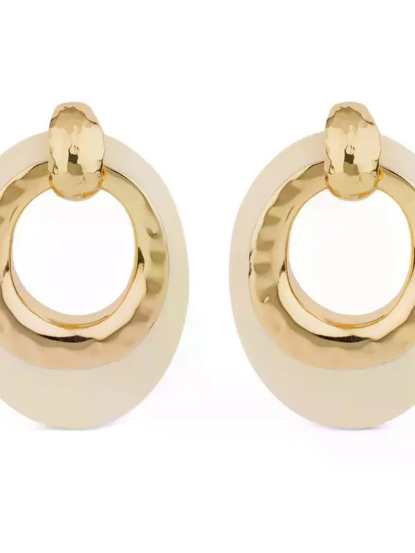 Gas Bijoux Selva Hammered Hoop Earrings