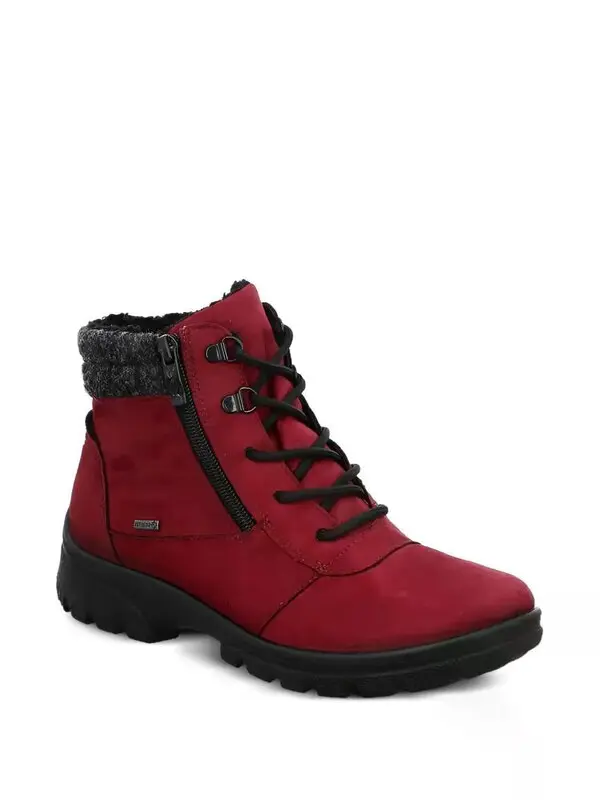 ARA Lace-up Ankle Boots With Side Zip