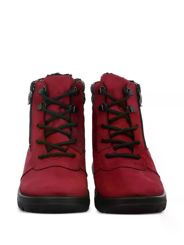 ARA Lace-up Ankle Boots With Side Zip