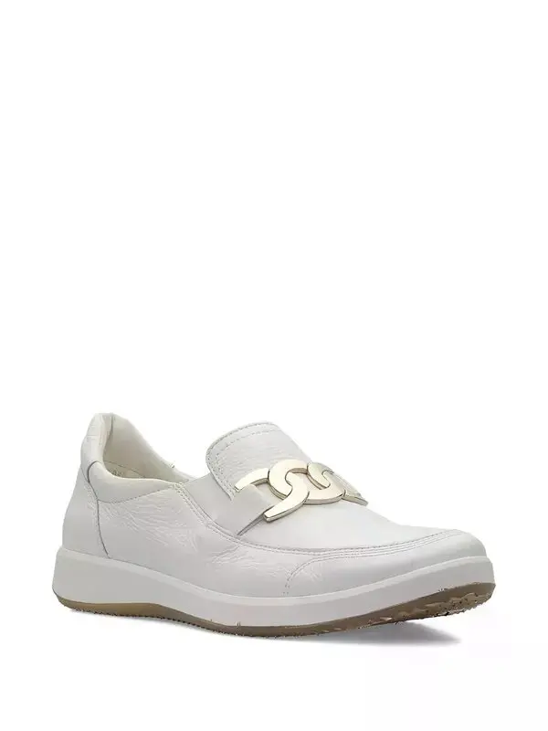 ARA Slip-on Loafers With Decorative Buckle Detailing