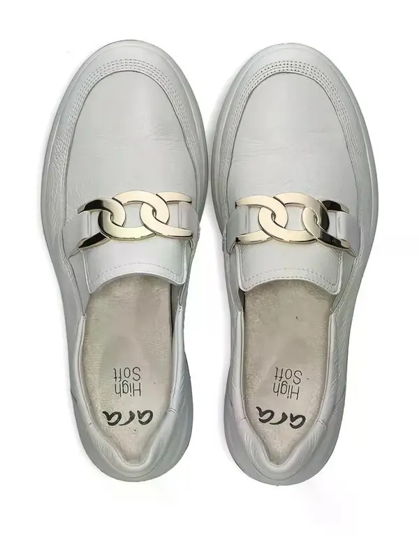 ARA Slip-on Loafers With Decorative Buckle Detailing