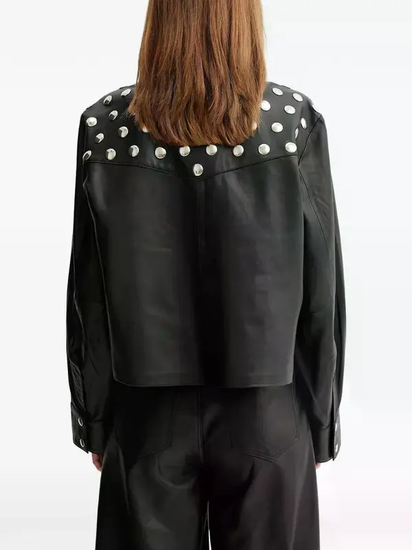 GESTUZ Studded Embellished Cropped Jacket