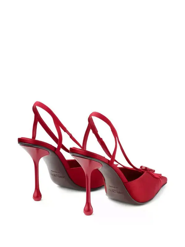 JIMMY CHOO Faya 95 Satin Slingback Pumps