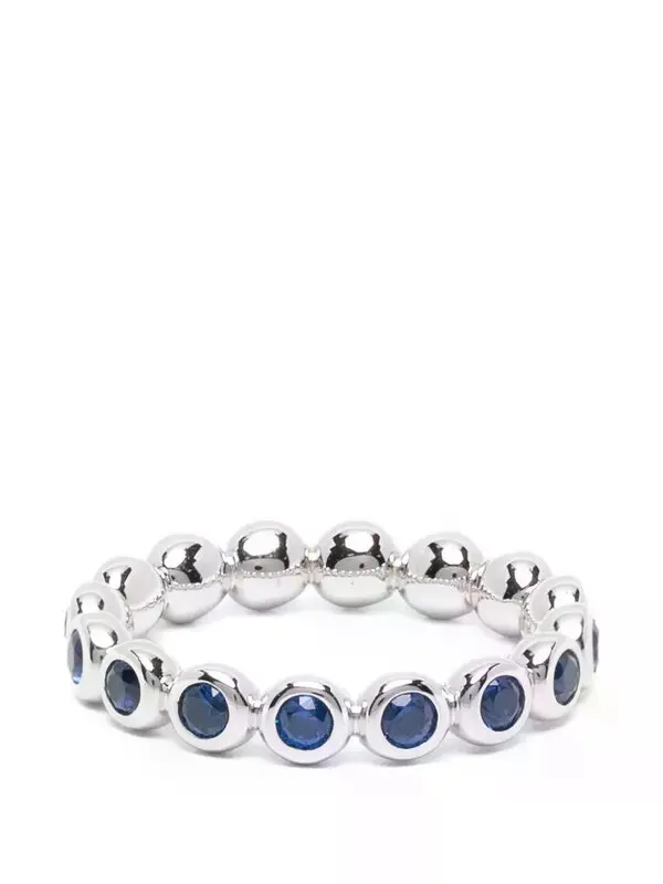 MISSOMA Tennis Eternity Ring With Sapphires - Silver