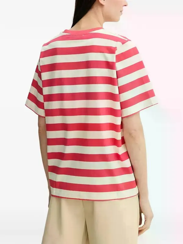STAND STUDIO Striped Round Neck T-shirt
