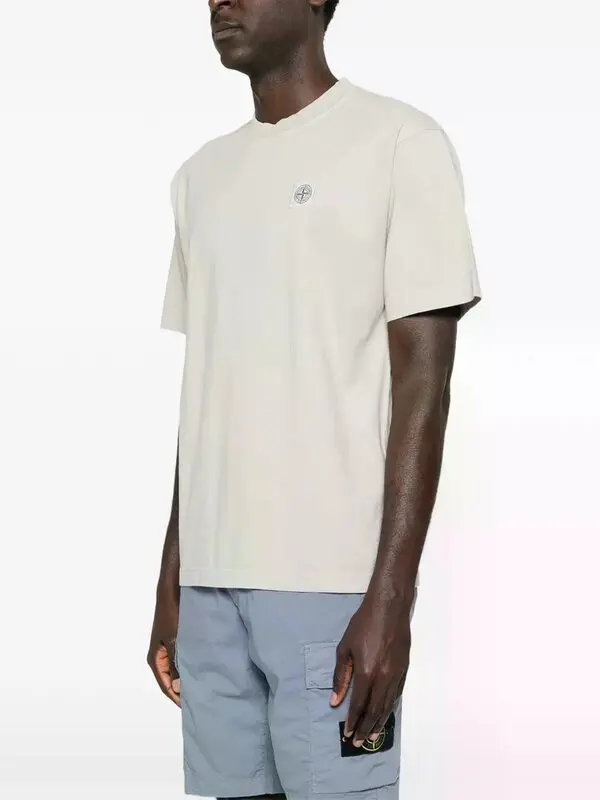 Stone Island Compass-patch T-shirt - Neutrals