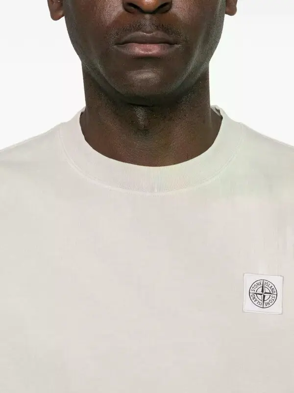 Stone Island Compass-patch T-shirt - Neutrals
