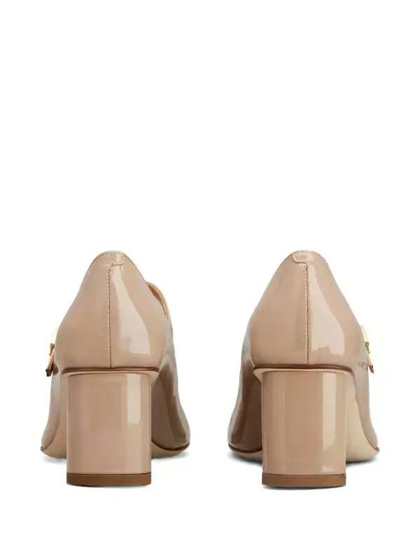 TOD'S T-bar Pumps With Block Heel - Pink