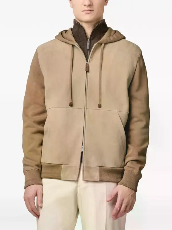 TOD'S Hooded Zip-up Bomber Jacket