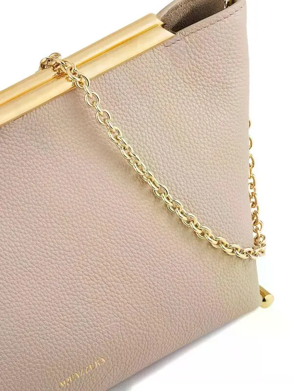 AQUAZZURA Galerie Clutch Bag With Detachable Chain Strap